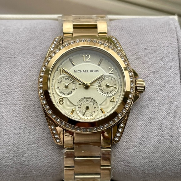 Michael Kors | Accessories | Michael Kors Blair Mini Gold Chrono 33mm ...